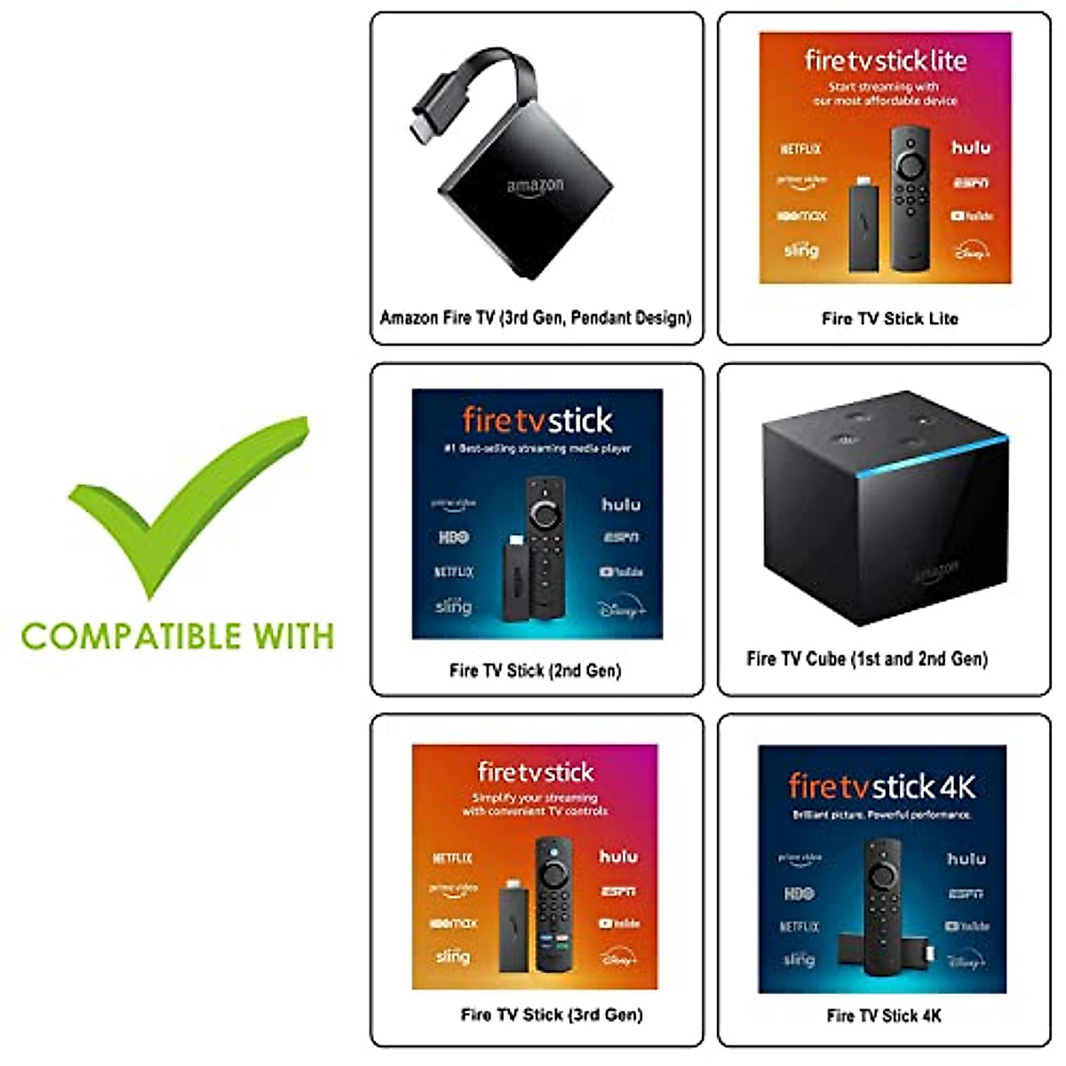 L5B83H Voice Remote Replacement Remote Controller Compatible with Amazon Fire TV Stick 4K, Fire TV Stick (2nd Gen), Fire TV Cube (2nd Gen)