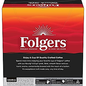 Folgers Black Silk Dark Roast Coffee, 128 Keurig K-Cup Pods