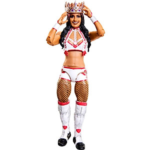 Mattel WWE Elite Collection Action Figure & Accessories, Series #99 Queen Zelina 6-inch Collectible with 25 Articulation Points & Swappable Hands