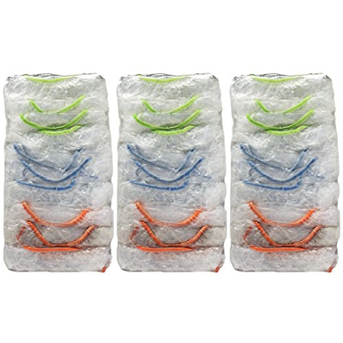 Set of 30 Black Duck Brand Reusable Elastic Dish and Bowl Covers! Large Covers - Medium Covers - 3 Bright Colors - Keep Your Food Fresh with These Easy Plastic Elastic Bowl Covers! (30)