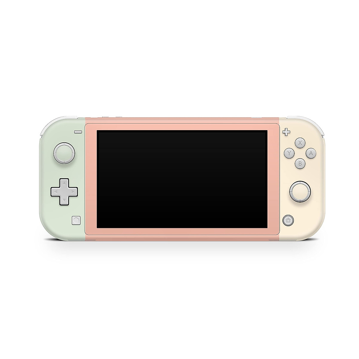 Tacky Design Classic Solid Color Decal Skin Compatible with Nintendo Switch Lite Skin Wrap, Orange Color Blocking Skin for Nintendo Switch Lite Stickers, Premium Vinyl 3M Full Wrap Cover Decal.