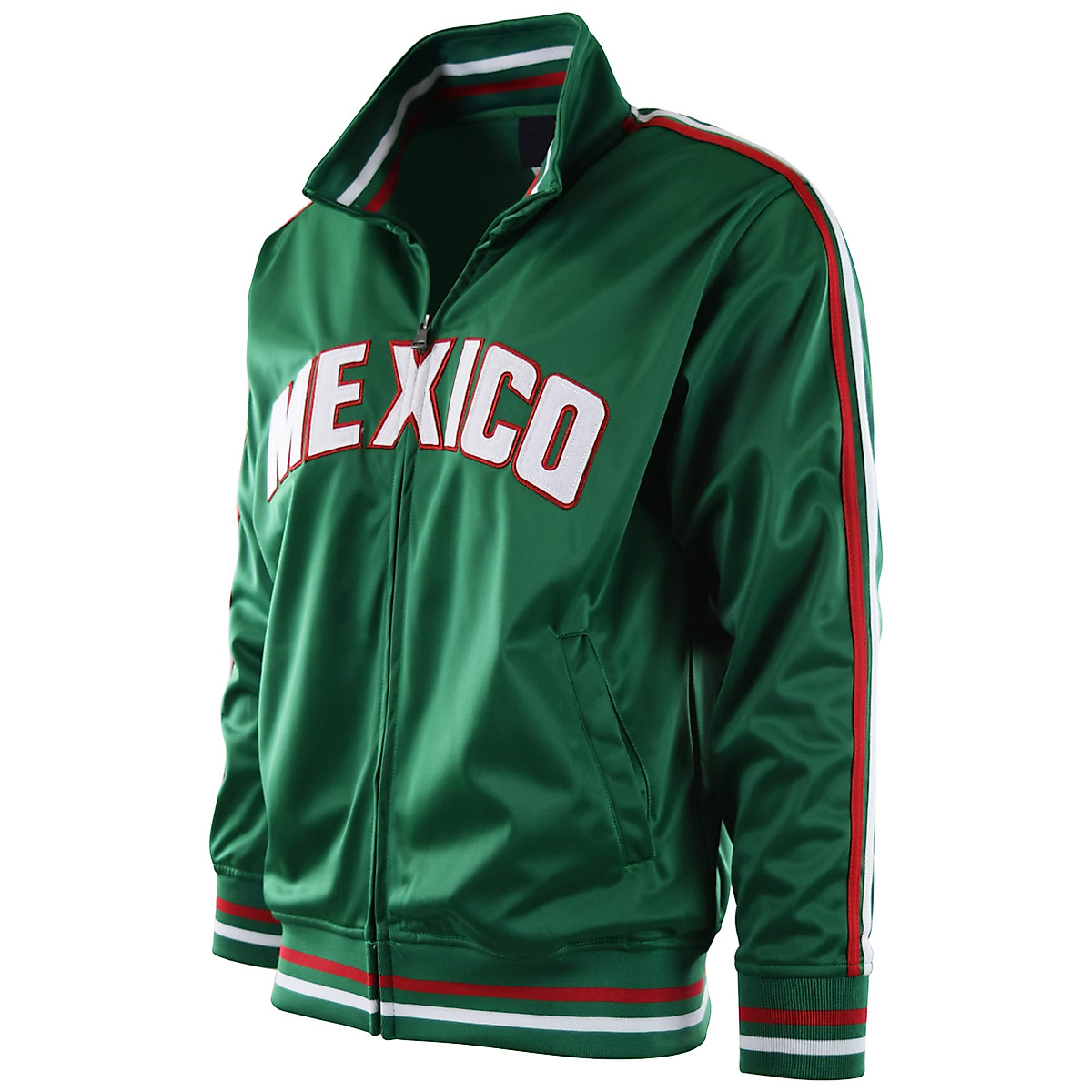 ChoiceApparel Men's Mexico Track Jacket (XL, Green)