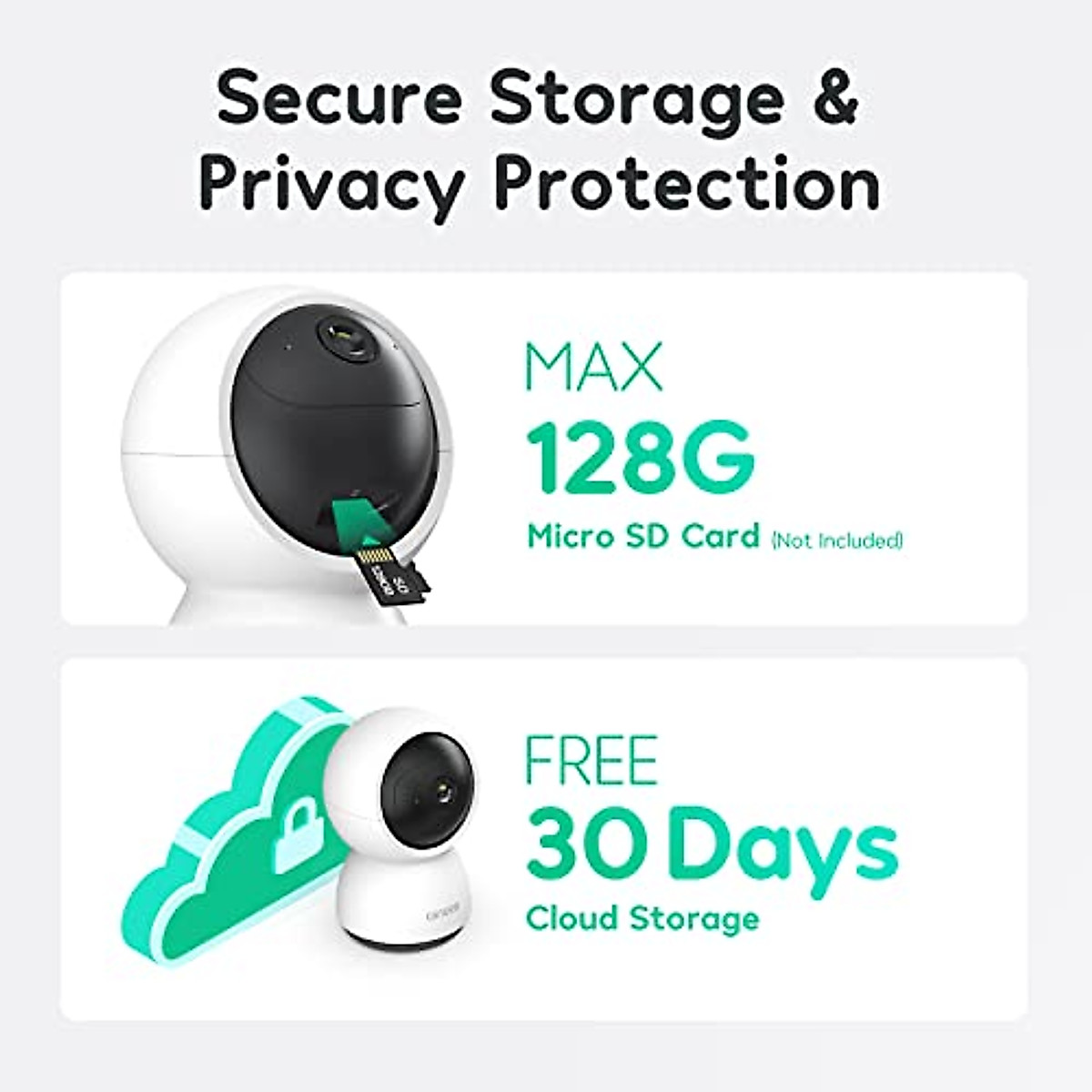 Winees Indoor Security Camera 2K, WiFi Pet Camera for Home Security with Sound/Human/Pet Detection, Clear Night Vision, Motion Tracking, Pan/Tilt/Zoom for Baby Monitor/Elderly/Dog, Alexa&PC Compatible