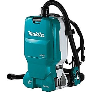 Makita XCV18ZX 18V X2 LXT® Lithium-Ion (36V) Brushless Cordless 1.6 Gallon HEPA Filter Backpack Dry Dust Extractor, AWS™ Capable, Tool Only