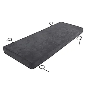 Focuprodu Bench Cushion 42 inch, Patio Furniture Cushions, Personalized Custom Non-Slip Durable Window Cushions Chair Cushions. (42x18x2.5, Dark Grey)