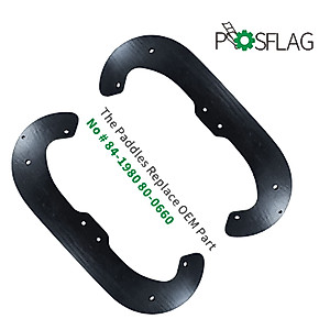 POSFLAG 84-1980 Paddles with 75-9010 Belt 66-7460 Primer Bulb 801254 Spark Plug Replaces 75-9090, 80-0660, 80-660 for Toro CCR Powerlite 38170, 38171, 38172, 38175, 38176, 38178, 38182 Snowthrowers