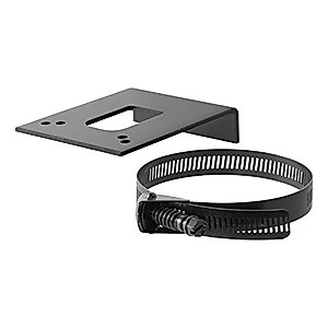 CURT 57204 Vehicle-Side Trailer Wiring Harness Clamp-On Bracket Mount for 4-Way, 5-Way or 6-Way GLOSS BLACK POWDER COAT