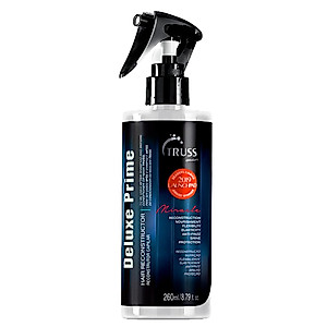 TRUSS Deluxe Prime Hair Treatment - Anti Frizz Heat Protectant Spray + Hair Primer - Nourishes, Detangles + Provides Thermal Protection Before Heat Styling (260 ml)