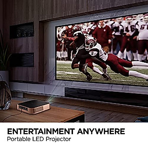 ViewSonic M2w WXGA Portable Projector with 1700 LED Lumens, H/V Keystone, Auto Focus, Harman Kardon Bluetooth Speakers, Wi-Fi Enabled, HDMI, USB C, Stream Netflix with Dongle