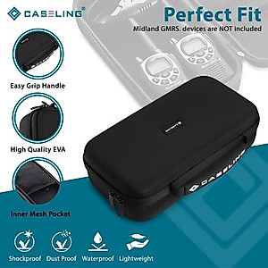 caseling Hard Case Fits Midland GMRS 2-Way walkie Talkie. - Devices are NOT Included