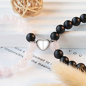 KINGSIN Matching Bracelet for Couples Long Distance Relationship Love Bracelets Jewelry Gifts for Women Men Boyfriend Girlfriend Him His Hers Husband Wife Bf Gf Lover