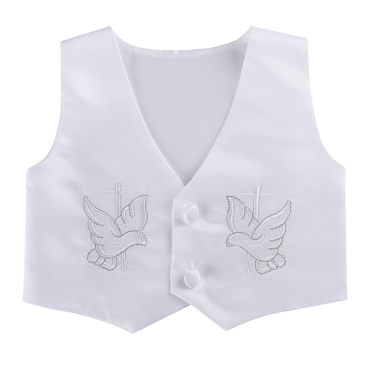 Baby Boy Christening Outfits Baptism Long Sleeve Suit Set with Hat, Cross Socks, 3-6 Months