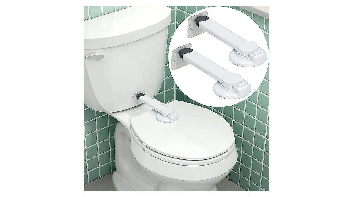 Baby Proof Toilet Lock 2-Pack - Easy Installation, No Tools Needed