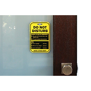 Do Not Disturb Privacy Double Sided Sign for the Office Cubicle Desk or Personal Room