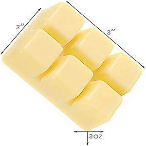Coco-Soy Organic Wax Melts Perfume-Grade Essential Oils Extracted Natural Flowers Plants Coconut Soy EcoWax Aromatherapy Botanical Collection - Velvet Rose 1-Pack 6 Cubes