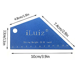 Fret Rocker AND String Height Gauge Professional Forever-direct Guitar Set Up Tool for Electric Bass and Acoustic Guitar Leveling Luthier Tool - iLuiz