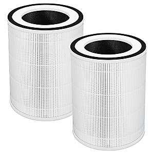Sinnya True HEPA Kilo Filter Replacement for Afloia Kilo, KILOPLUS, KILOPRO, MIRO, MIRO PRO and MORENTO MR-Kilo, Kalo, 360° 3-Stage Filtration, 2 Pack