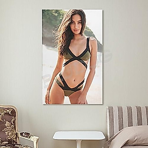 BLUDUG Kelsey Merritt Sexy Model Poster Beautiful Swimsuit Model Poster (4) Canvas Painting Wall Art Poster for Bedroom Living Room Decor20x30inch(50x75cm)