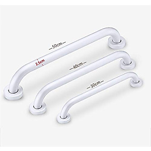 CRODY Bath Wall Attachment Handrails Grab Bar Rails Shower Grab Bar Type Safety Anti-Slip Armrest - Space Aluminum Safety Bracket Towel Rack - Suitable for People with Reduced Mobility, Unstable Peopl