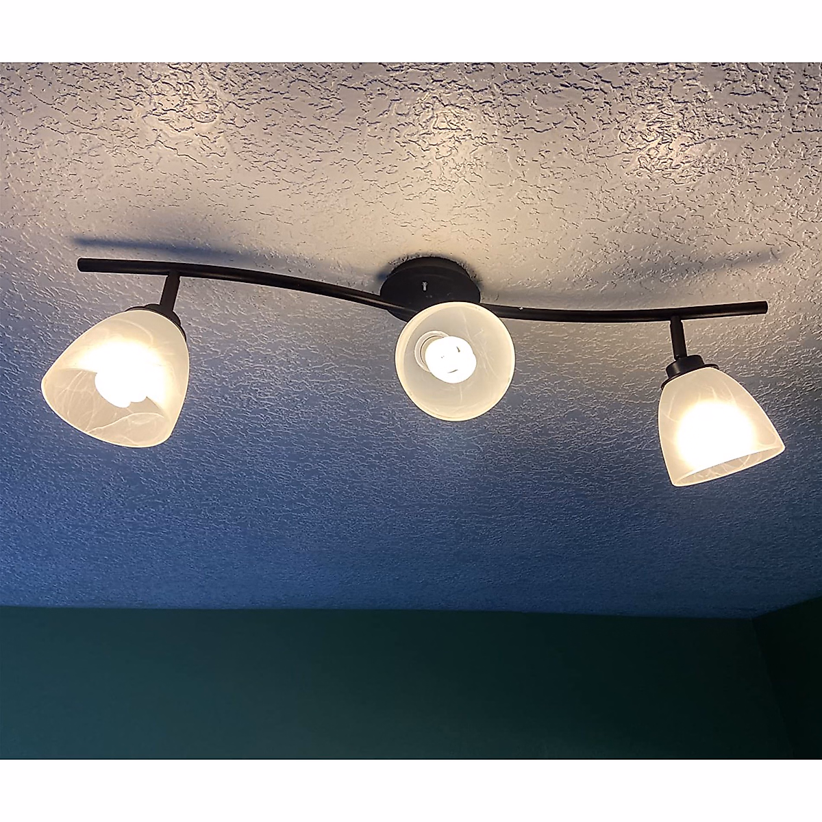 Kira Home Weston 5" Glass Shades, Alabaster Replacement Glass, 1-5/8" Fitter Opening for Threaded Medium Base Socket, 5" x 5", 3-Pack