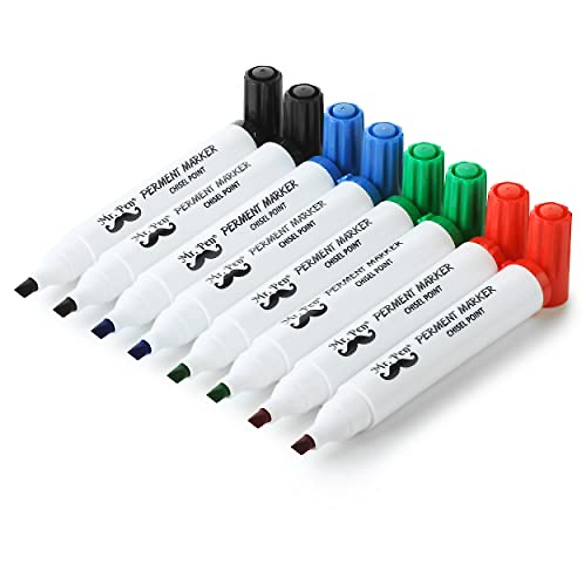 Mr. Pen Permanent Markers 8 Pack - Vibrant & Waterproof Markers