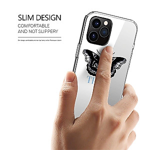 Generic Phone Case Compatible with iPhone Tpwk Waterproof Blue Scratch Butterfly Accessories Harry Shock Styles 6 7 8 Plus Se 2020 X Xr 11 Pro Max 12 Mini,Transparent