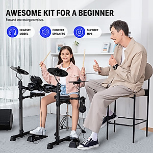 Donner DED-80 Electronic Drum Set and Mini Electric Drum Amp 20W