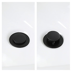 Bathroom Sink Pop-up Stopper Replacement for Lavatory Pop-up Drain Assembly, Matte Black, 11059