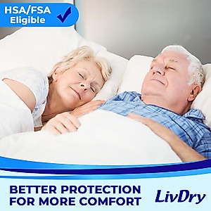 LivDry Adult XXL Incontinence Underwear, Overnight Comfort Absorbency, Leak Protection, XX-Large, 12-Pack