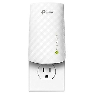 TP-Link AC750 WiFi Range Extender - Dual Band Cloud App Control Up to 750Mbps, One Button Setup Repeater, Internet Booster, Access Point Smart Home & Alexa Devices (RE220) (Renewed)