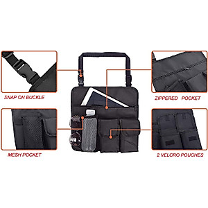 Ylucky Chair Armrest Organize Bag Outdoor Beach Chair Organizer Seat Hanging Storage Pouch Multi Pockets Armrest Beside Caddy Shoulder Bag