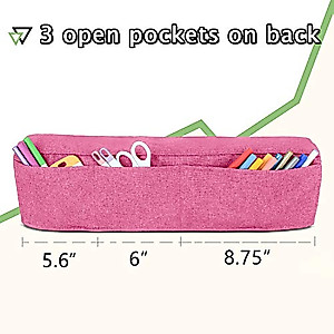 Luxja Dust Cover Compatible with Cricut Explore Air and Explore Air 2, Dust Cover with Back Pockets, Pink