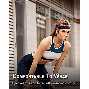 ESSONIO Bone Conduction Headphones Swimming Headphones Open Ear Bluetooth IPX8 Waterproof Underwater Headphones for Swimming Built-in 8G Memory