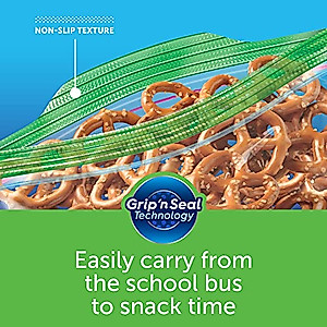 Ziploc Snack Bags, Storage Bags for On the Go Freshness, Grip 'n Seal Technology for Easier Grip, Open, and Close, 270 Bags Total