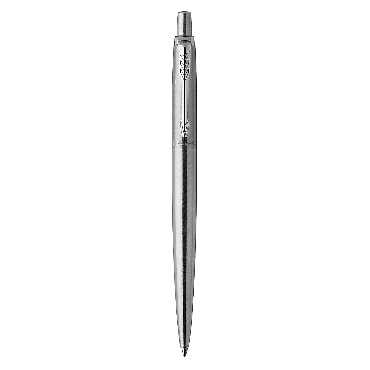 PARKER Gel Pen Jotter (Stainless Steel with Chrome Parts, Middle Writing tip 0.7 mm, Gift Box)