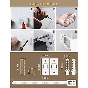 Furniture Straps,(20-Pack) Wall Anchor, Furniture Anchors for Baby Proofing Safety, Anti Tip Furniture Kit, Furniture Wall Straps, Bearing 132Ib, Nylon Straps