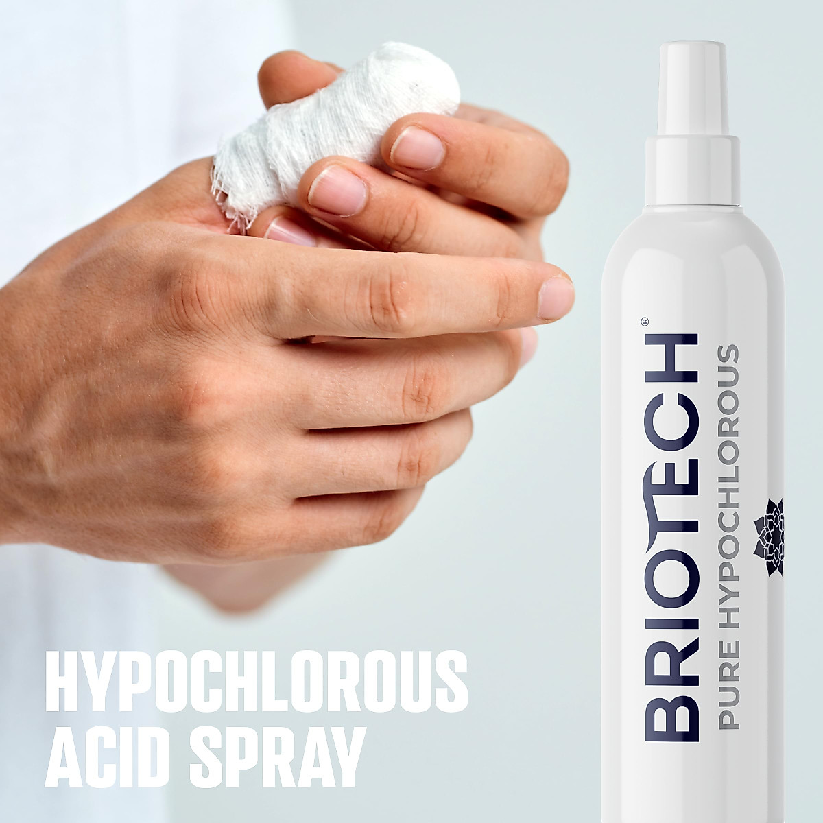 BRIOTECH Pure Hypochlorous Acid Spray and Cleanser, Original Premium HOCl Topical Solution, Multi-Purpose Cleaner, Family Approved & Pet Friendly, 1 gal refill ea, 2 ct