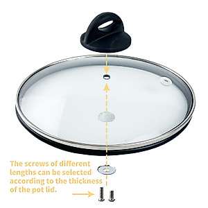 2 PACK Pot Lid Top Replacement Knob Sector Style. Kitchen Cookware Universal Replacement Pan Lid Holding Handles.