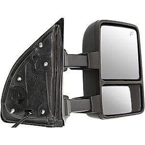 Kool Vue Right Power Heated Towing Door Mirror Compatible With Ford F-250 Super Duty 2008 With Signal Light Textured Crew Cab