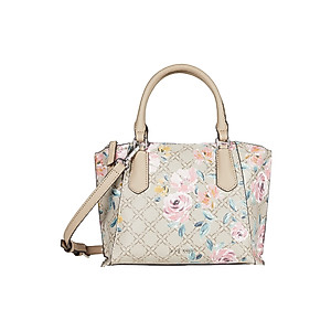 NINE WEST Borgov Crossbody Mushroom Logo Floral One Size
