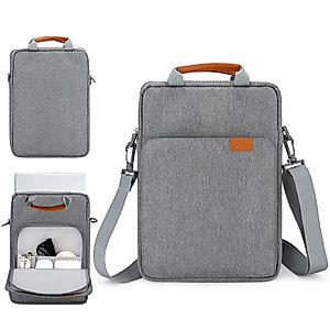 13 inch Laptop Sleeve with Shoulder Strap and Handle,Computer Bag Carrying Case for 13.3 Apple MacBook iPad,Chromebook