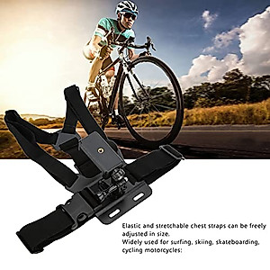 Cellphone Selfie Chest Mount, Stretchable ABS Adjustable Angle Phone Selfie Neck Holder Kit for Skiing