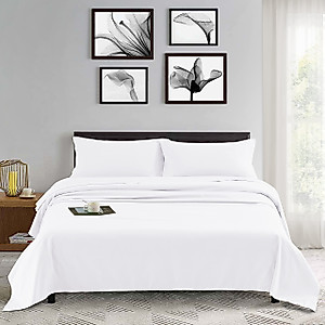 Ersmak Full Size Sheets Set (4 Piece), Super Soft Brushed Microfiber Bed Sheets with 16 Inch Deep Pocket, Egyptian Quality Luxury Bedding Set - Ivory White