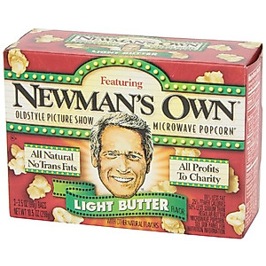 Newman's Own Light Butter Popcorn, 3.5 Oz, 3 Ct