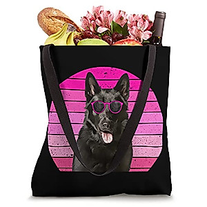 Black German Shepherd For Girls Kids Pink GSP Dog Face Girl Tote Bag