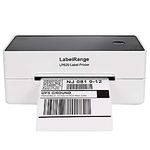 LabelRange 300DPI High Resolution Thermal Label Printer - Commercial Grade Shipping Label Printer 4x6, Support Amazon Ebay Paypal Shopify Etsy Shipstation and More on Windows, Mac and Linux System