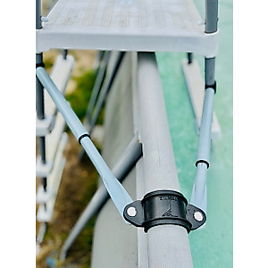 Above Ground Swimming Pool Ladder Latch **Sold as Set** Ladder Anchor Safety Stabilizer Pool Frame Reduce Injury**Stop Wear On Your Pool Liner**