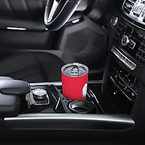 VKKOEWL Poland Polish Flag Stainless Steel Insulated Tumbler 20 Oz Travel Water Bottle Coffee Mug Drink Cup With Lid Straw