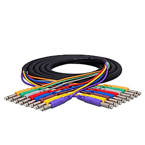 HOSA Unbalanced 1/4" Snakes - (9.75 Feet) (Black)