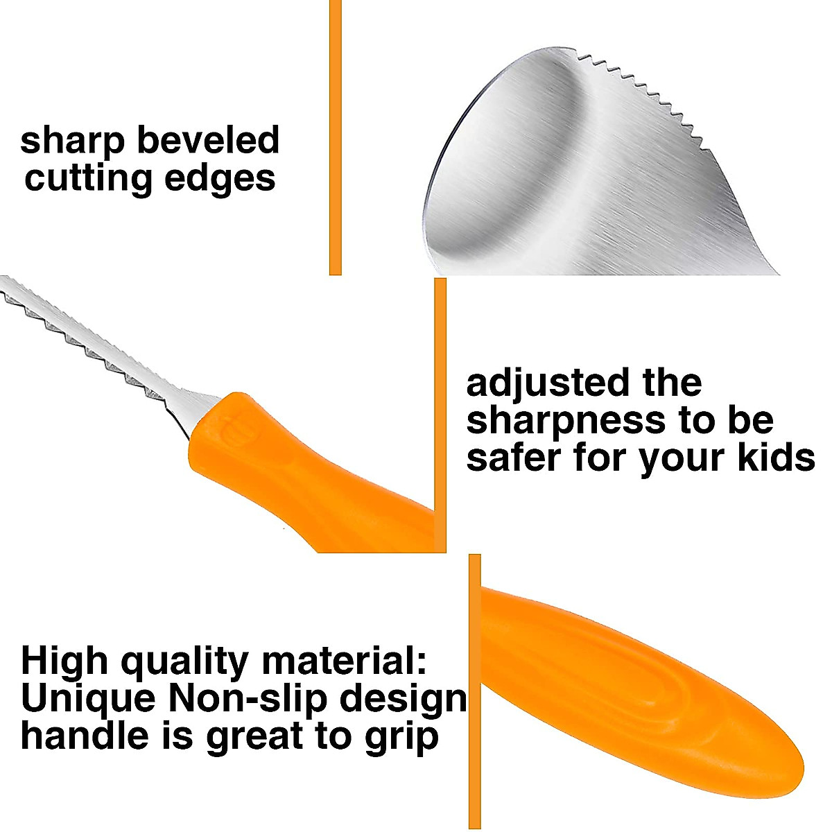 Yatashing Pumpkin Carving Kit Tools 12Pcs DIY Jack-O'-Lantern Professional Sturdy Stainless Steel Supplies Carving Stencils Zipper Bag for Adults & Kids and Halloween Decorations